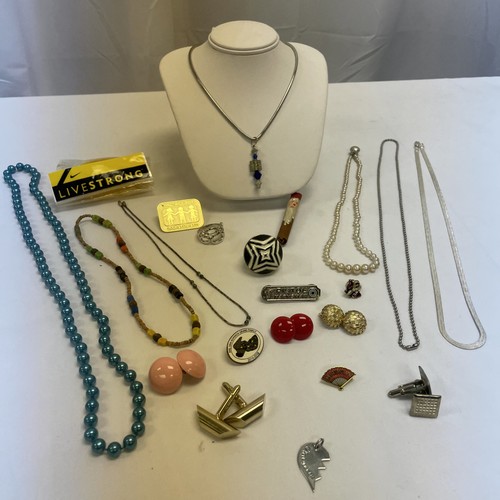 Costume Jewelry Lot! Necklaces, Bracelets, Charms, Earrings, Pins See ...