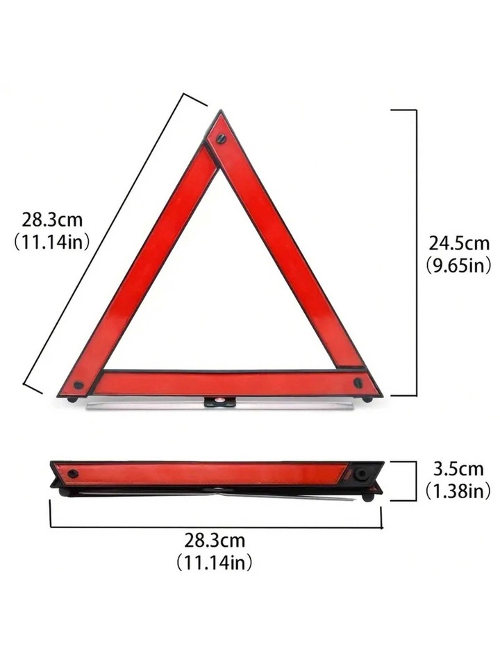 Warning Triangle Reflective Road Emergency Breakdown Safety Hazard ...