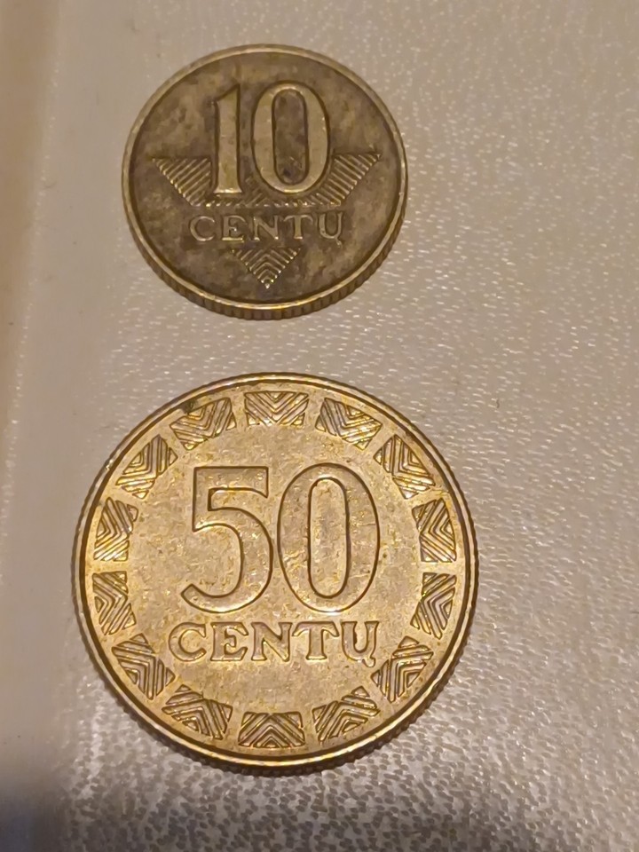 Lituanie, 50 Centu, Et 10 Centu 1997, Nickel-Cuivre | eBay