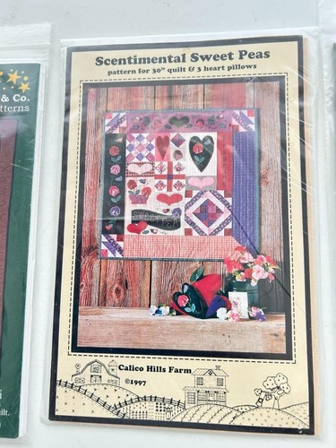 3 quilt pattern booklets country style rag blanket Sweat Pea fairy ...