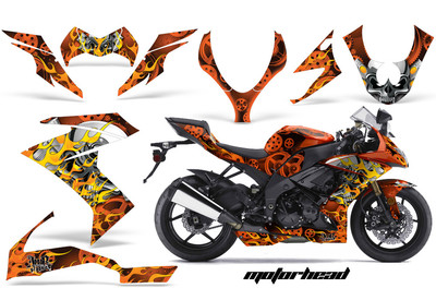 Street Bike Graphics Kit Decal Wrap For Kawasaki Ninja ZX10R 2008-2009 ...