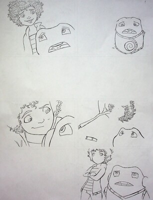 DreamWorks Home Comic Original MATT HEBB Hand Drawn Page Layout Titan ...