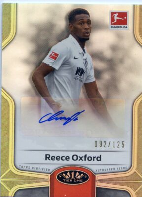 2020-21 TOPPS TIER ONE BUNDESLIGA AUTO AUTOGRAPH REECE OXFORD | eBay