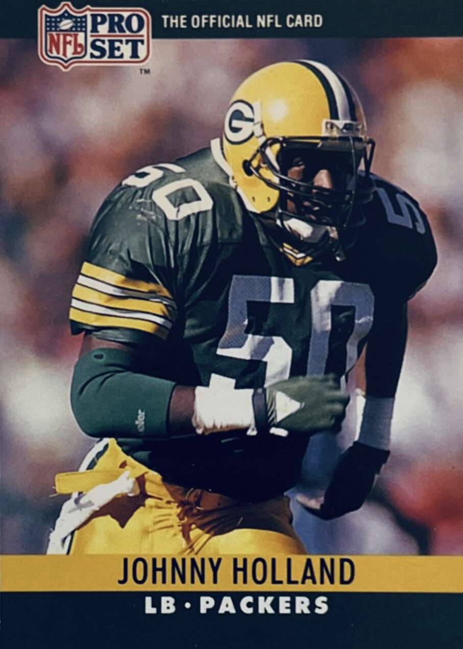 Brand New: Vintage 1990 PRO SET Johnny Holland Green Bay Packers ...
