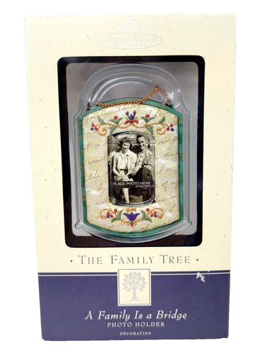 Hallmark Family Tree Mini Photo Frame Ornament Family is a Bridge ...
