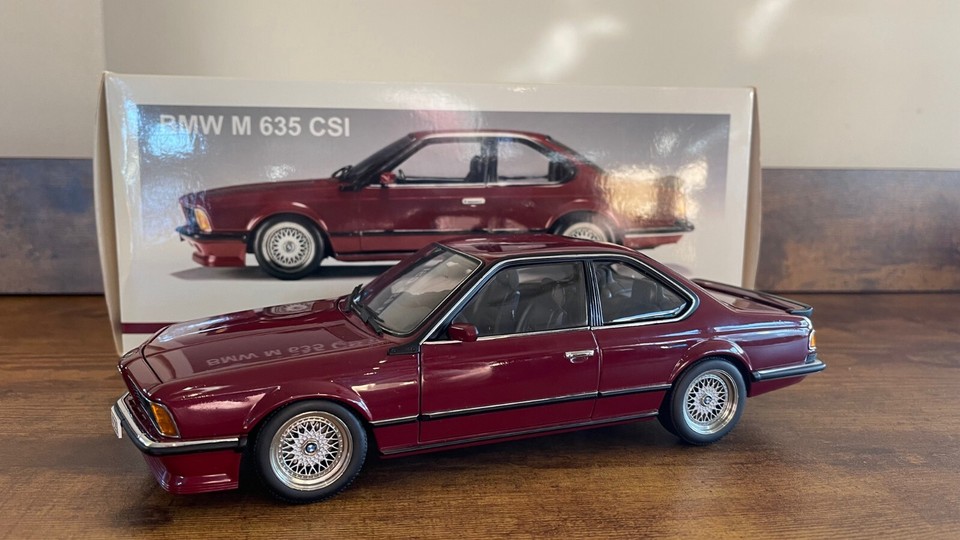 1/18 AutoArt BMW E24 Big Coupe M635 CSI Karmin Red | eBay