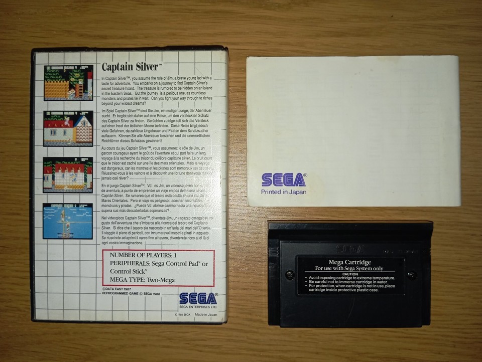 CAPTAIN SILVER - SEGA MASTER SYSTEM COMPLETO PAL VERSION | eBay