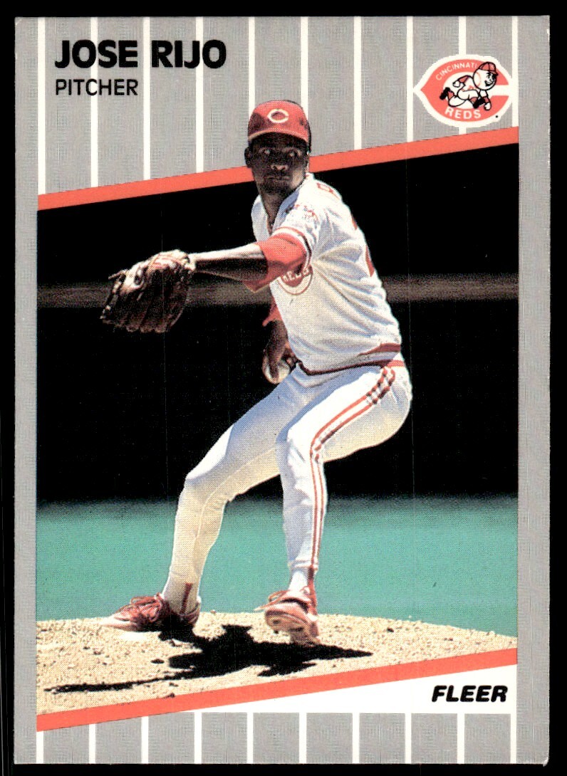1989 Fleer Baseball Card Jose Rijo Cincinnati Reds #168 | eBay