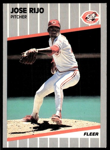 1989 Fleer Baseball Card Jose Rijo Cincinnati Reds #168 | eBay