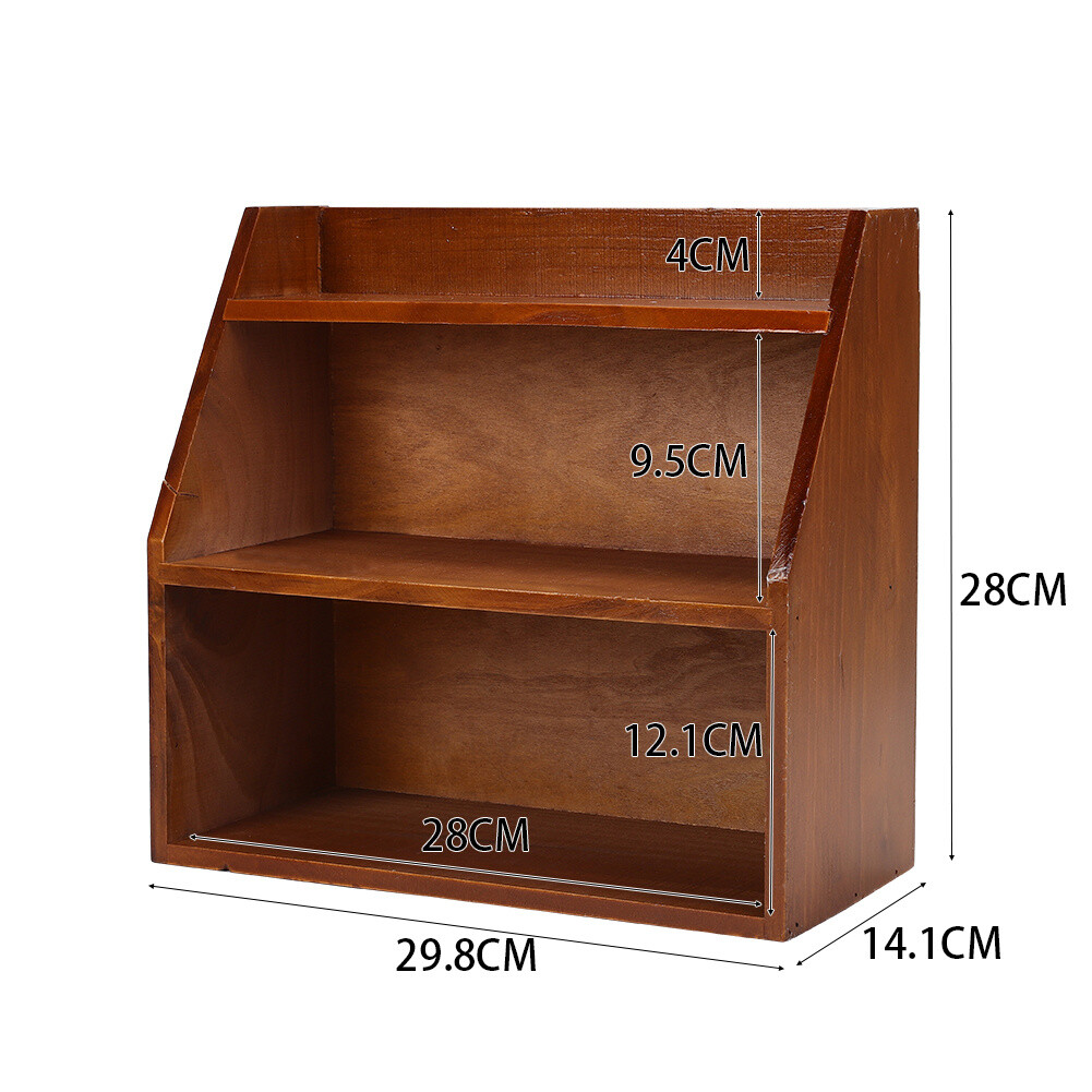 3 Tier Small Wall Shelves Hanging Tabletop Shelf Wooden Storage Display ...
