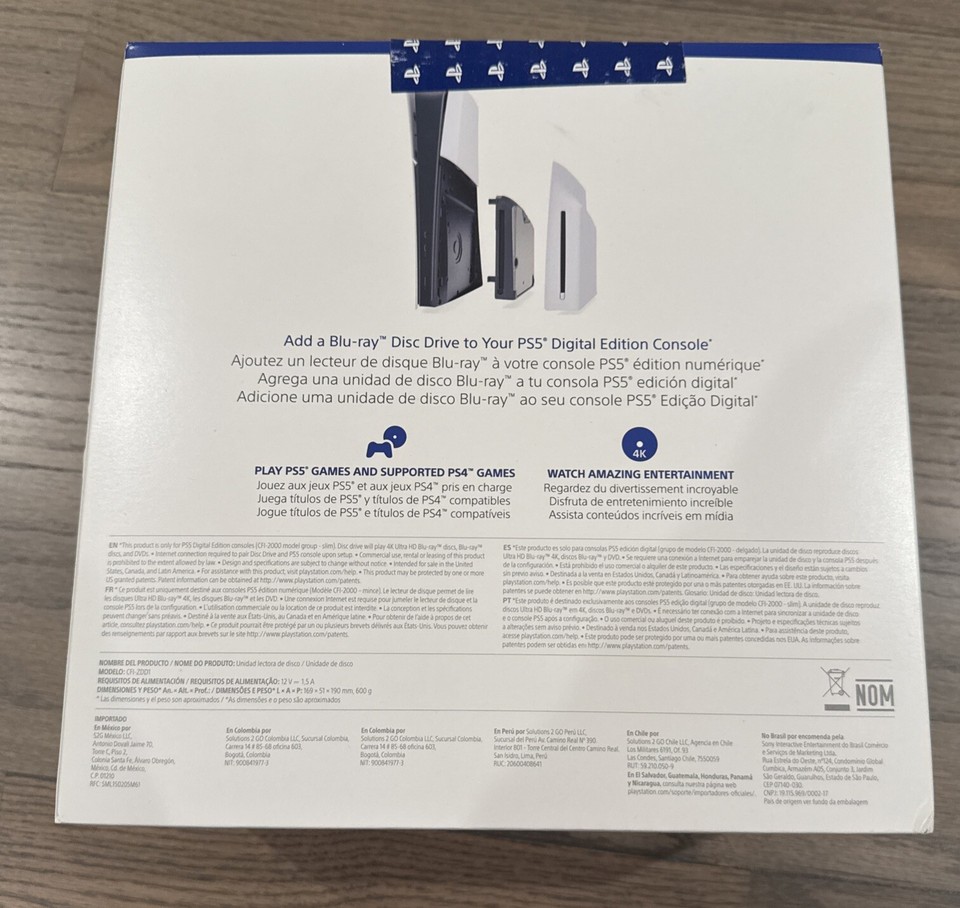 NEW Sony PS5 Disc Drive for Slim Digital Edition Consoles - White ...