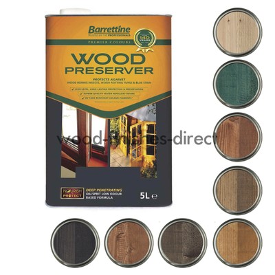 Barrettine Premier Wood Preserver - 1L & 5L - All Colours & Clear | eBay