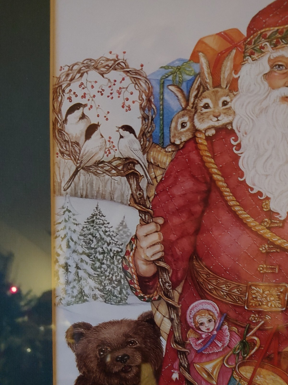 Nadine Harper Santa Claus Art Print Christmas Animal Framed Beautiful ...