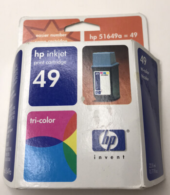 HP Hewlett Packard 49 Tricolor Print Cartridge HP 51649a - Expired 06/ ...