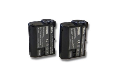 2 Batteries pour Nikon D800 D8000 D7000 D7200 D750 D780 D500 D7500 ...