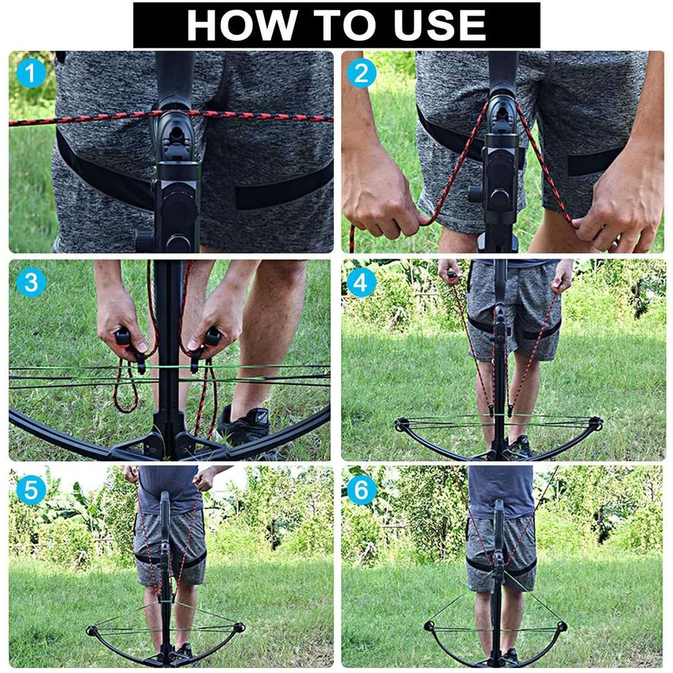 Archery Crossbow Rope Cocking Device String Aid Cocker Device Cross ...