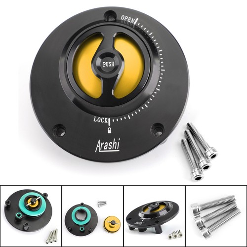 NEW Gold Fuel Gas Tank Cap Fit for Yamaha YZF R1 R1M 04-17 YZF R6 03-16 ...