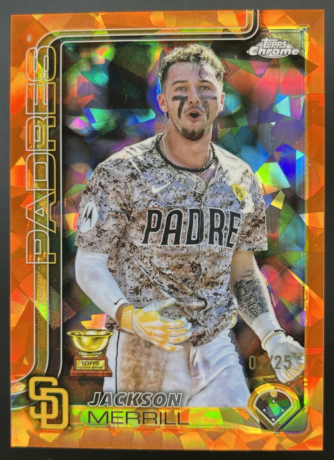 Jackson Merrill 2025 Topps Chrome Sapphire Edition #61 Image Variation ...