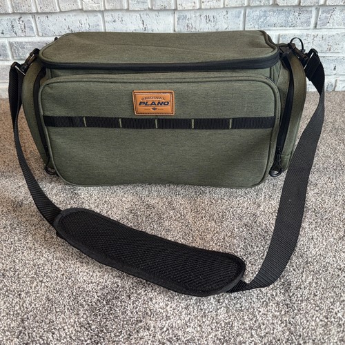Plano Small 3500 Size Heathered Green Fishing Tackle Bag With Two Cases ...
