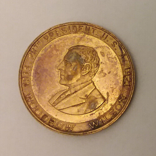 Woodrow Wilson 28th President Coin Medal Token 26mm | eBay