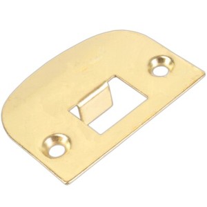D SHAPED DOOR LATCH STRIKER PLATE EB Brass Finish Receiver Lock Catch ...