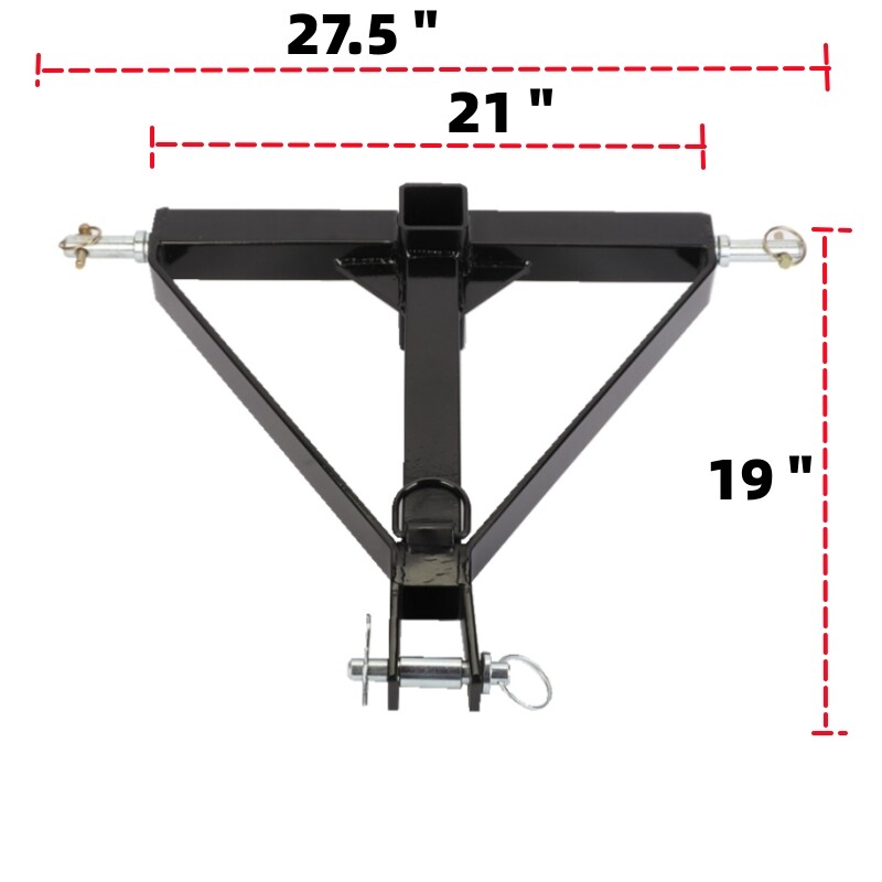 3 Point Linkage Tow Hitch Compact Tractor Mounted Towing Triangle Frame ...