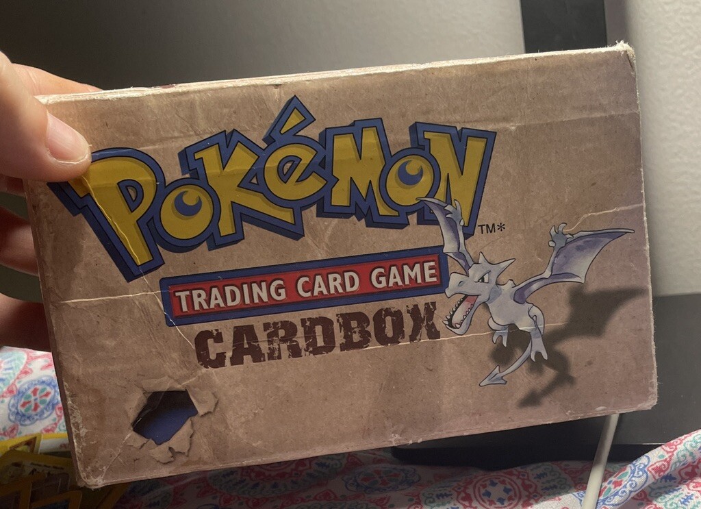 1999 Vintage Pokemon Card Fossil Card Box Wizards Of The Coast (Empty ...