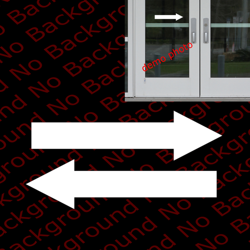 2x ARROW Stickers Business Door Window Vinyl Decals Point Enter Exit ...