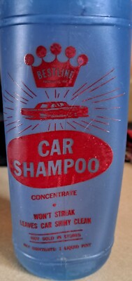 Genuine Bestline Auto Shampoo Concentrate 16oz New Old Stock Car Wash ...