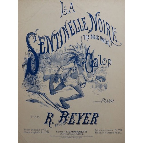 BEYER R. La Sentinelle Noire Piano ca1900 | eBay