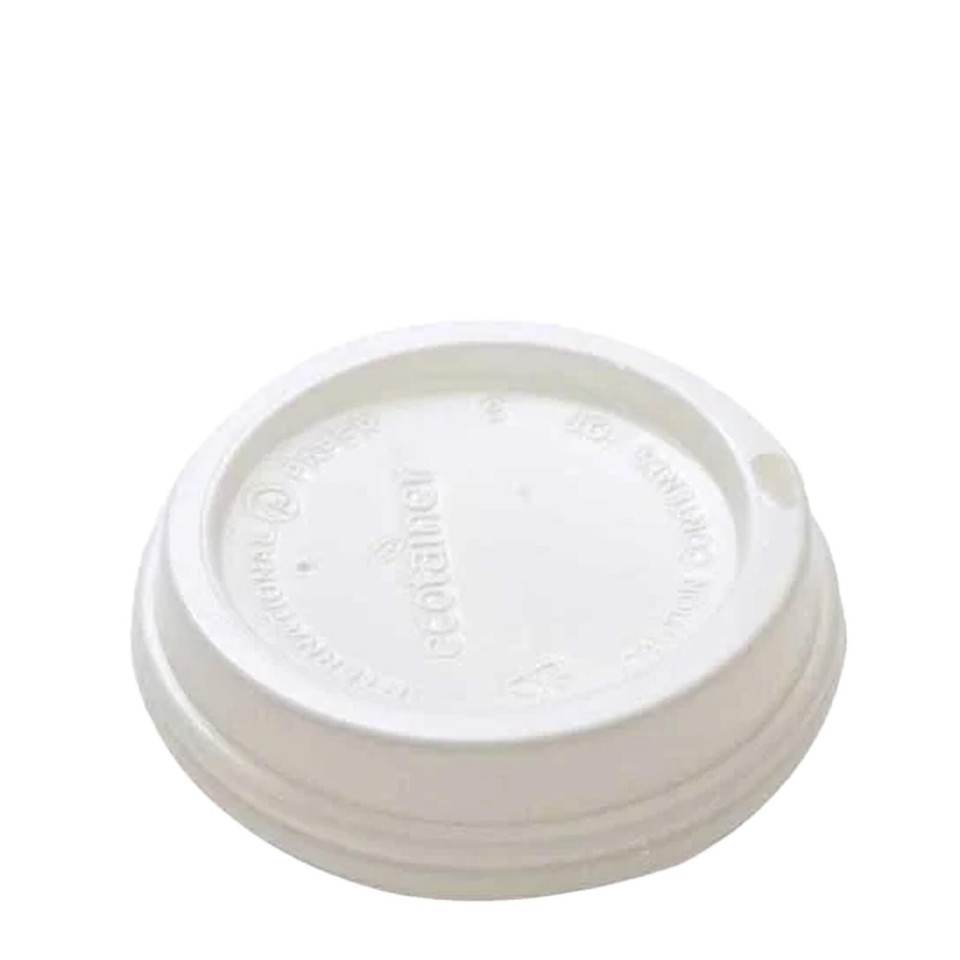 Graphic Packaging LHRDE-16 Ecotainer Sip Through Compostable Dome Lid ...