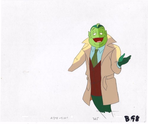 Fish Police Gil original production animation cel and drawing Hanna ...