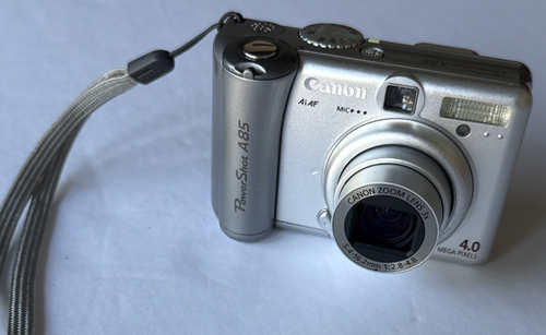 Canon PowerShot A85 Silver 4MP Digital Camera Working - No Card | eBay