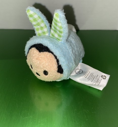 Tsum Tsum Mickey Mouse Plush Easter Bunny Rabbit Disney Blue Gingham ...