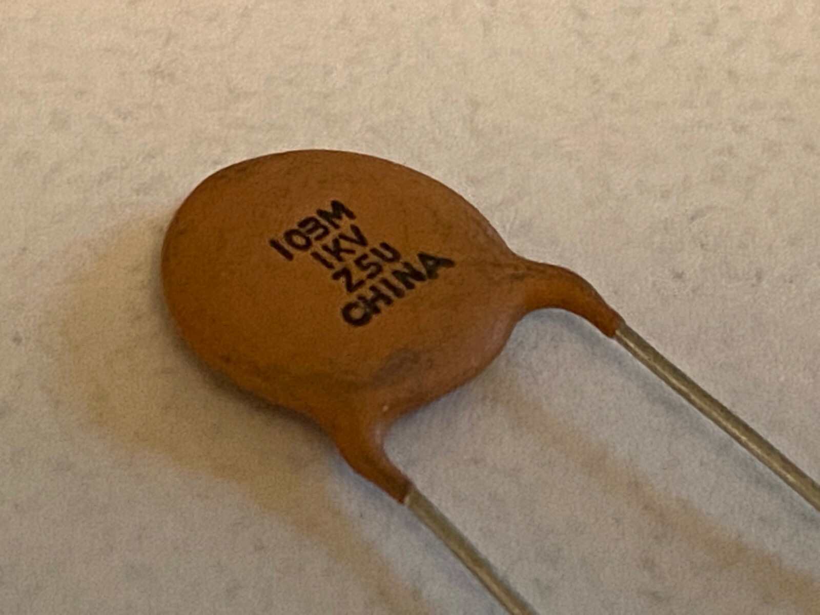 25pc .01uF 1kV 20% Z5U Ceramic Disc Capacitor - D10325Z5UNABEM New! | eBay