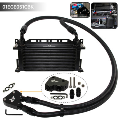 16 Row Engine Oil Cooler Kit For LS1 LS2 LS3 LS6 LS7 4.8L 6.0L 6.2L GM ...
