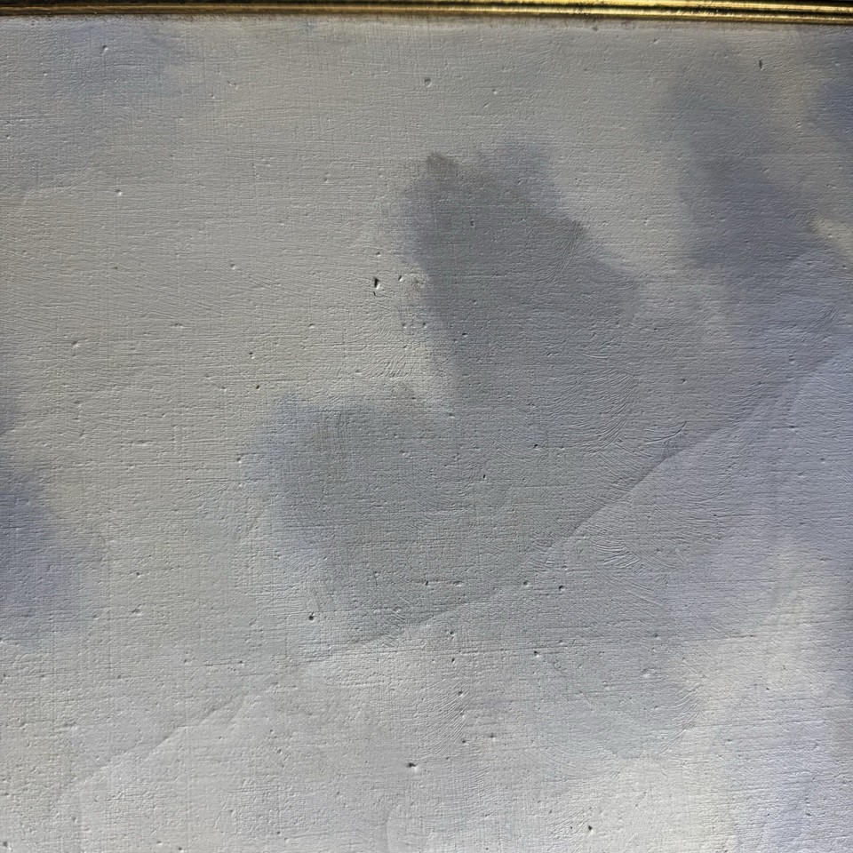 Vintage Oil Painting by W. Harisch (1950) Snow-Capped Mountain ...