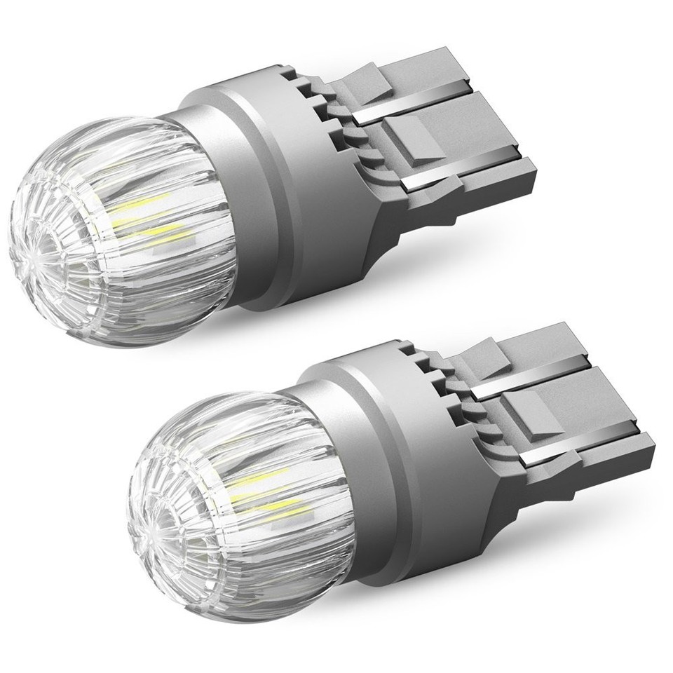 White LED 7443 7444 7440 Brake Turn Signal Tail Revese Light Bulbs Lamp ...