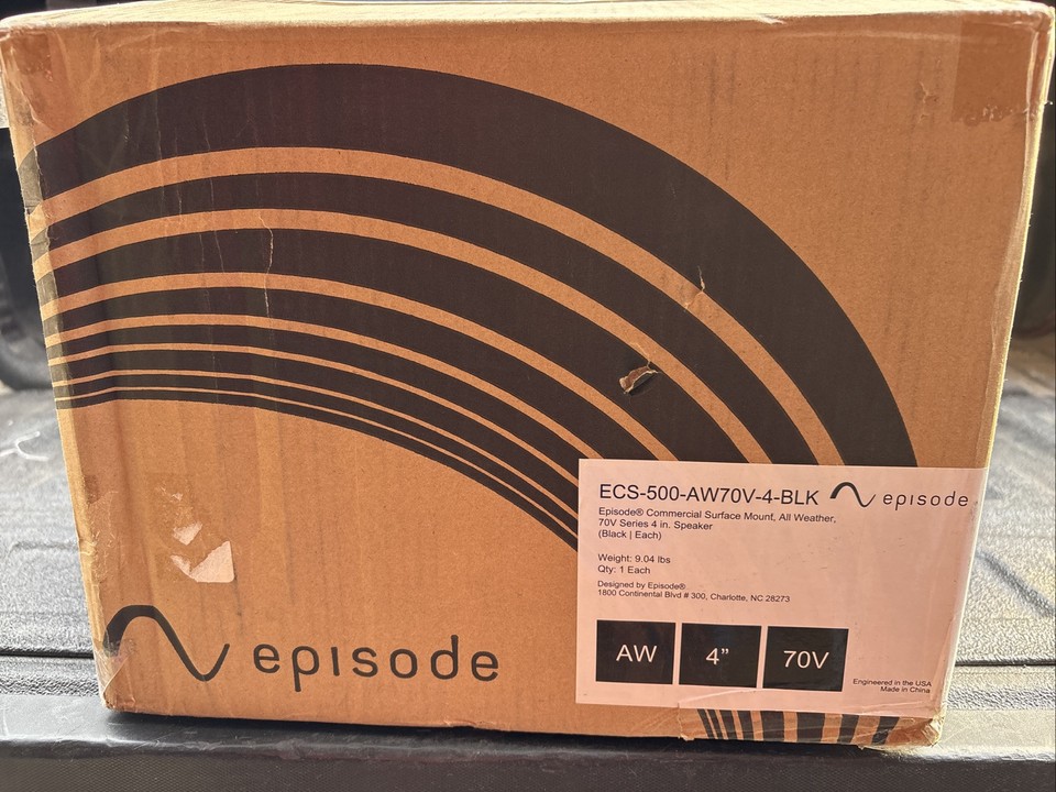 Episode All Weather Commercial Surface Mount Speaker ECS-500-AW70V-4 ...