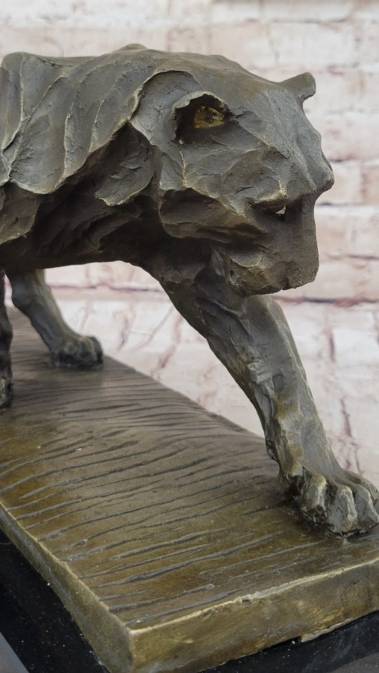 Rembrandt Bugatti Art Deco Leopards Bronze Sculpture Cubism Panthers ...