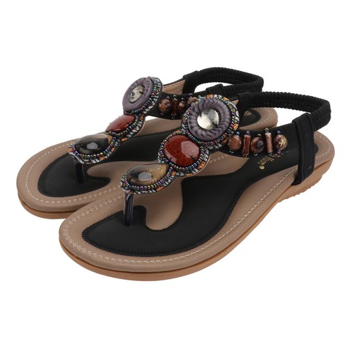 Sandales Femme Manquer Dame Chaussures Plates À Bout Ouvert | eBay