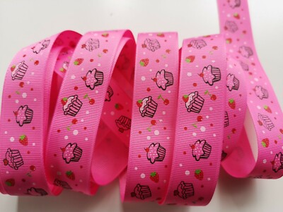 2 meters - 25mm Grosgrain Ribbons – Cupcake | eBay Australia