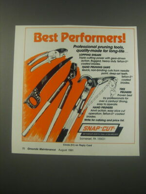 1991 Snap-Cut Advertisement - Lopping Shears, Hand pruning Saws | eBay