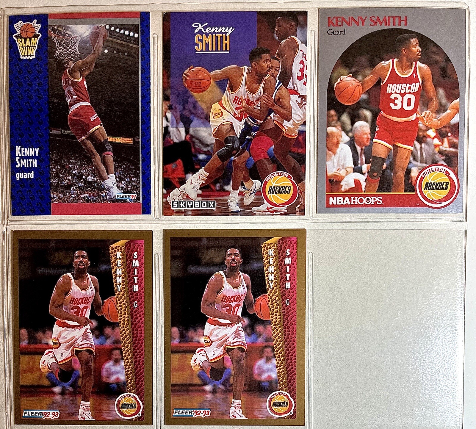 KENNY SMITH Houston Rockets Cards - Lot of 5 - Excellent Condition | eBay