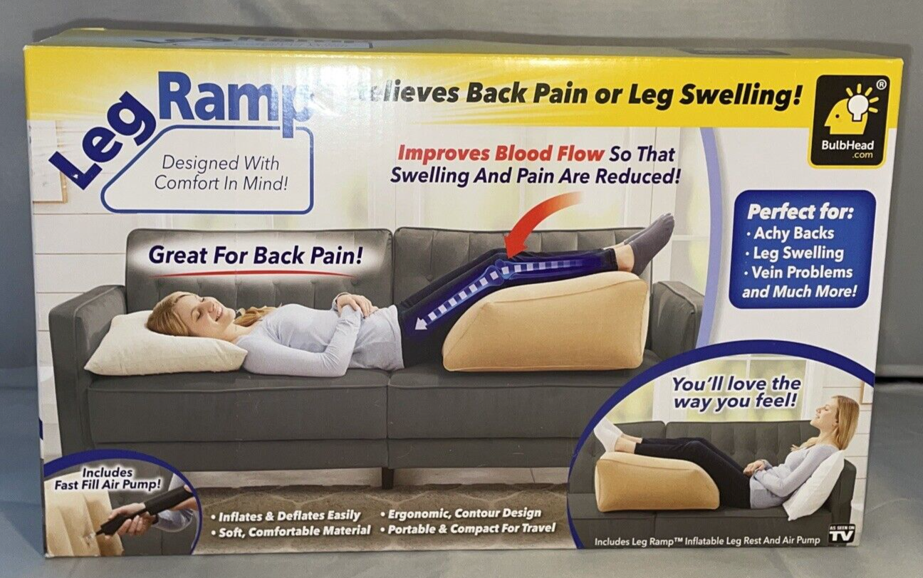Bulbhead Inflatable Leg Ramp/pump Relieves Back Leg Swelling Blood Flow ...