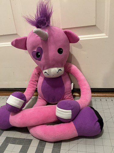 Stretchkins Plush Unicorn Stuffed Animal Pink Plushie Toy 30 Inches ...