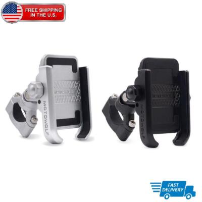 Aluminum Motorcycle Bike Bicycle ATV UTV Cell Phone Holder Mount ...