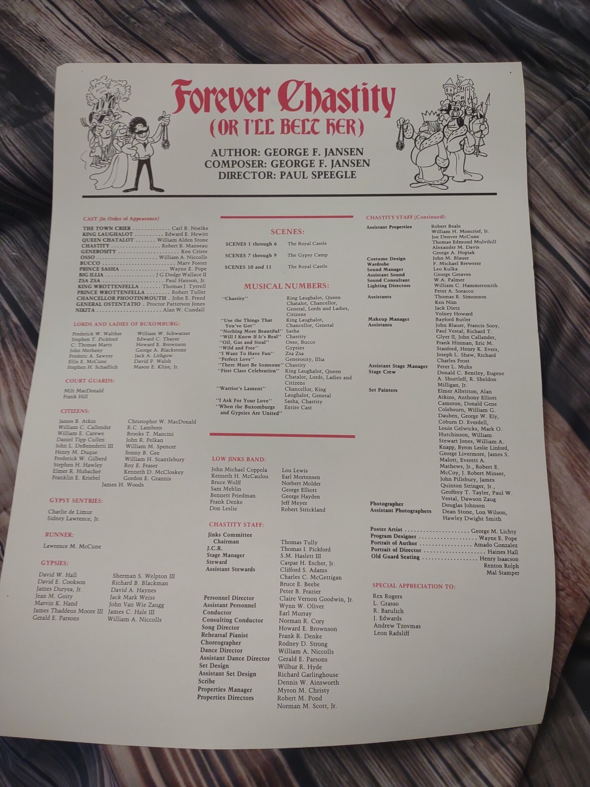 Rare Bohemian Grove/Club Low Jinks 1980 Performance Poster Of FOREVER ...