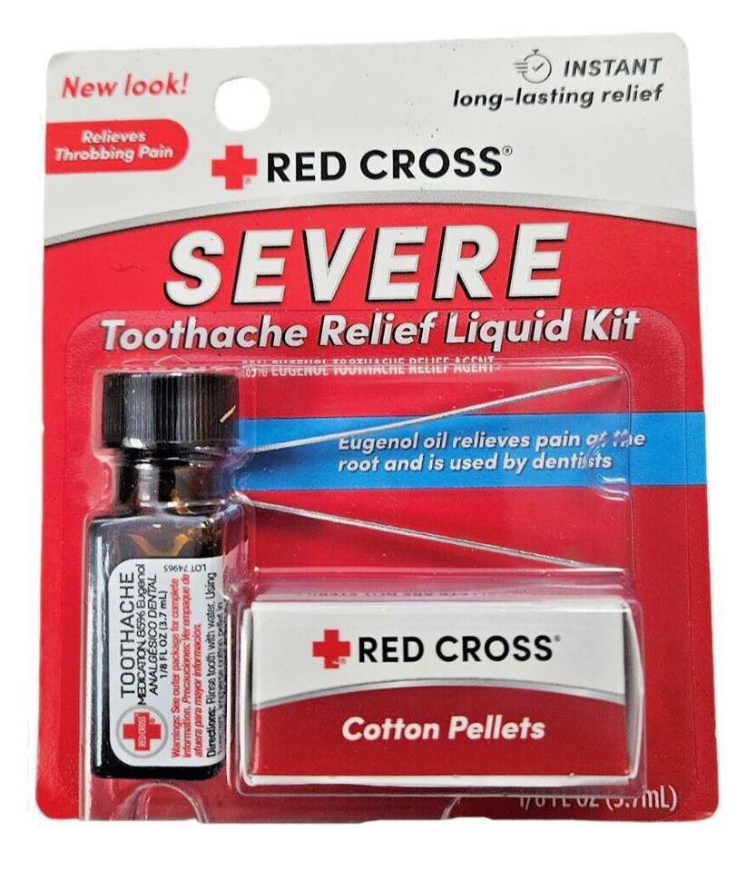 Red Cross Toothache Kit ( 2 Pack ) FRESH PHARMACY STOCK - NEW LOOK ...