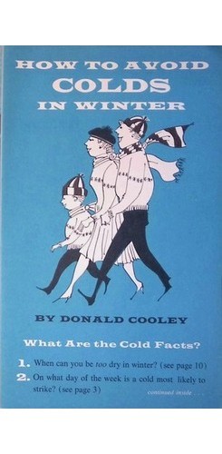 How to Avoid Colds Winter Donald Cooley Birk 1969 GM Health Pamphlet ...